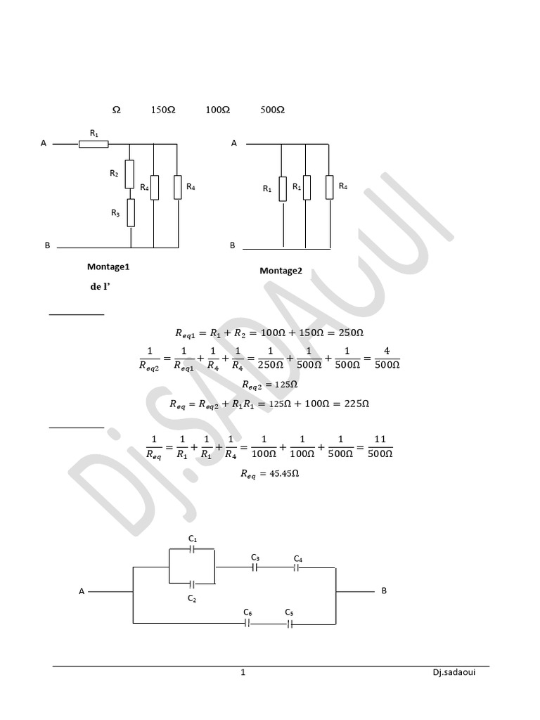 Serie de TD n1 | PDF