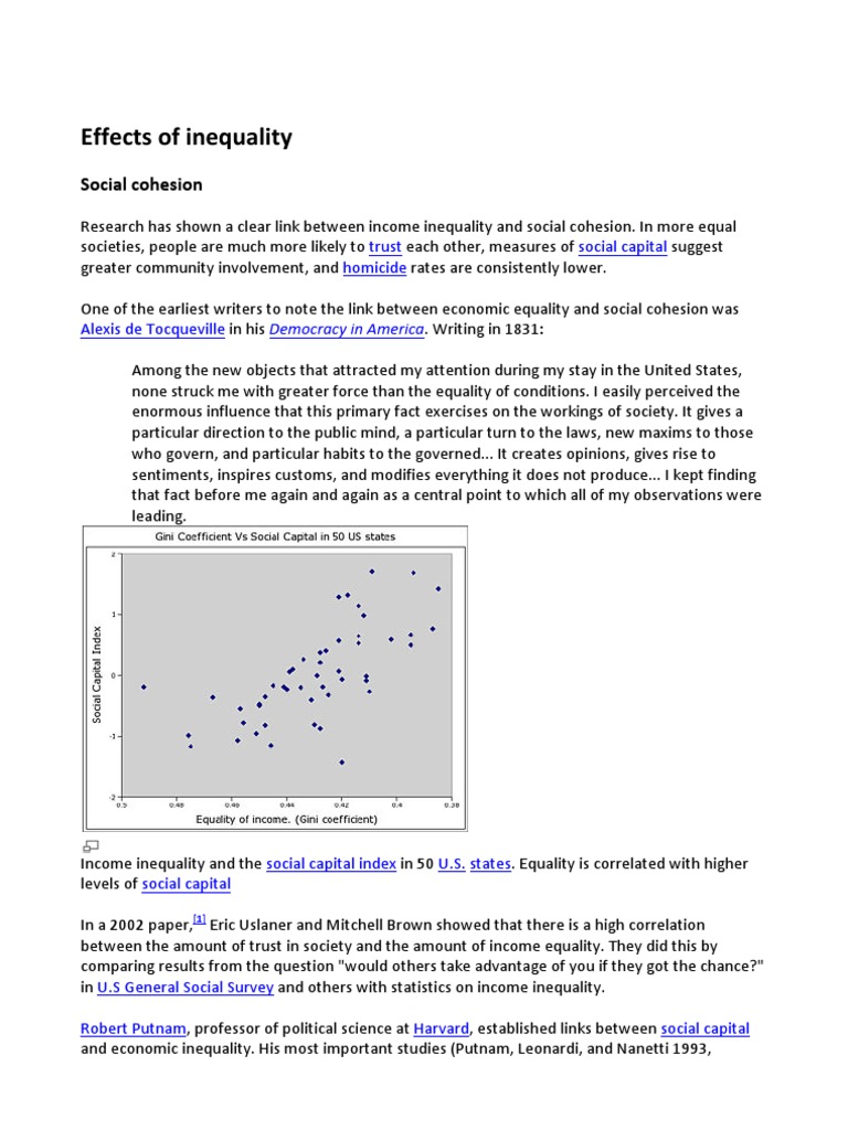 Effects of Inequality | Socioeconomic Status | Economic Inequality