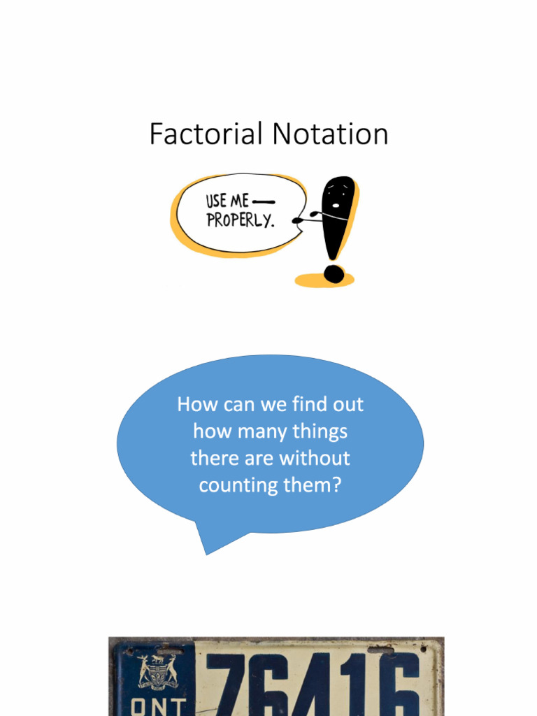 Factorials Power Point | PDF