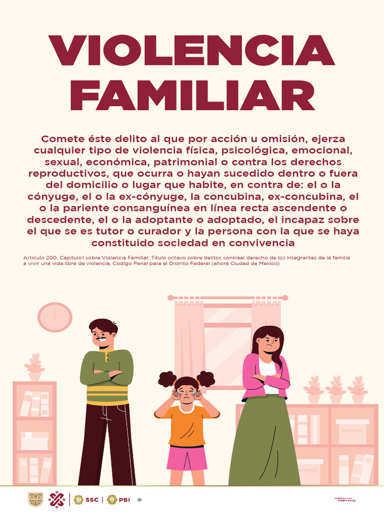 CARTEL Violencia Familiar | PDF