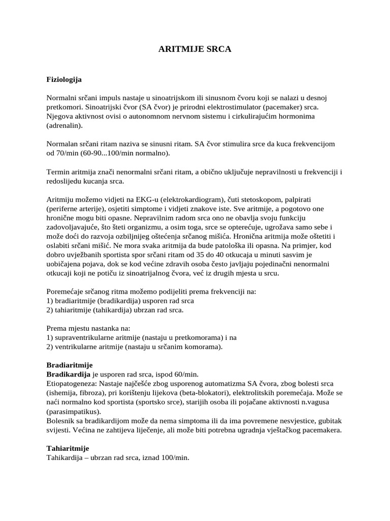 Aritmije | PDF