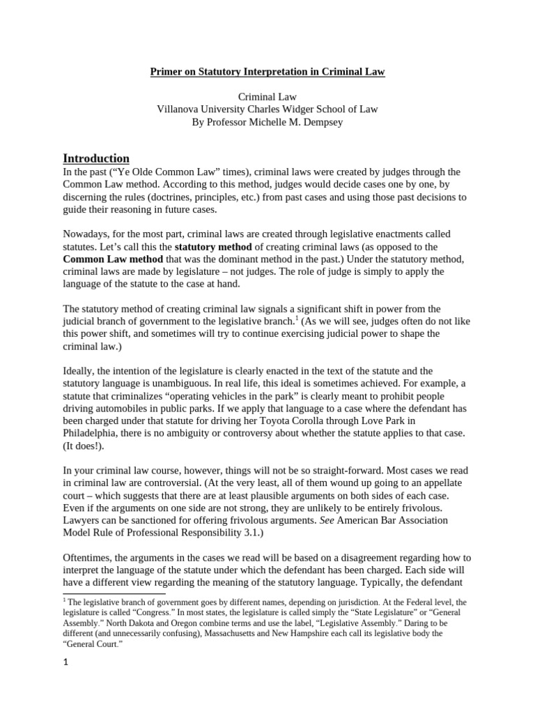 Statutory Interpretation Final | PDF