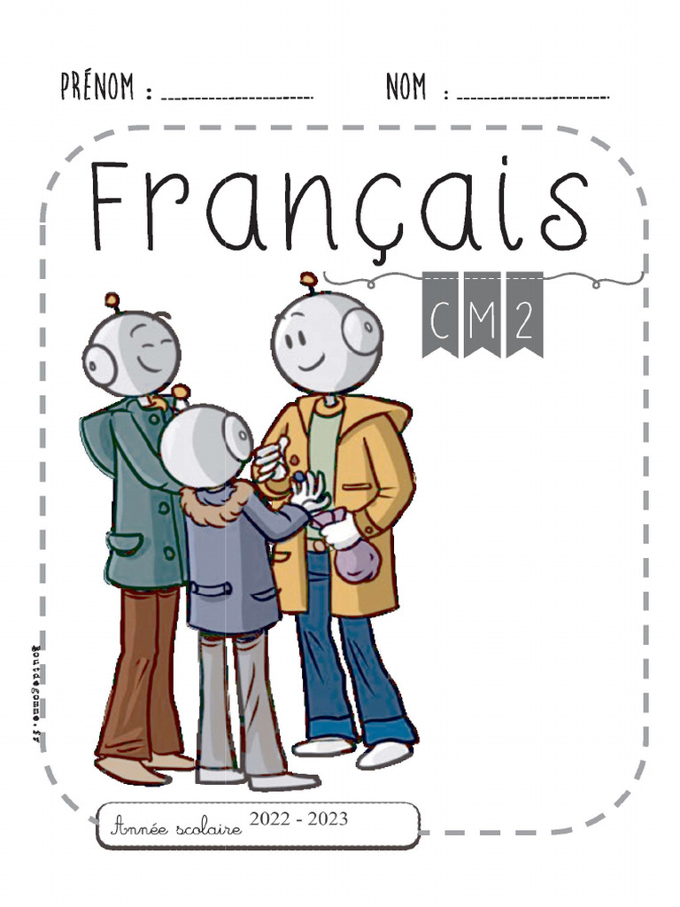 Page de Garde Classeur Français | PDF