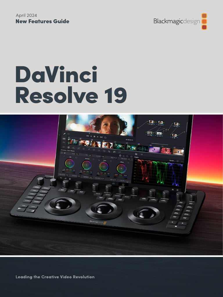 DaVinci Resolve 19 New Features Guide | PDF
