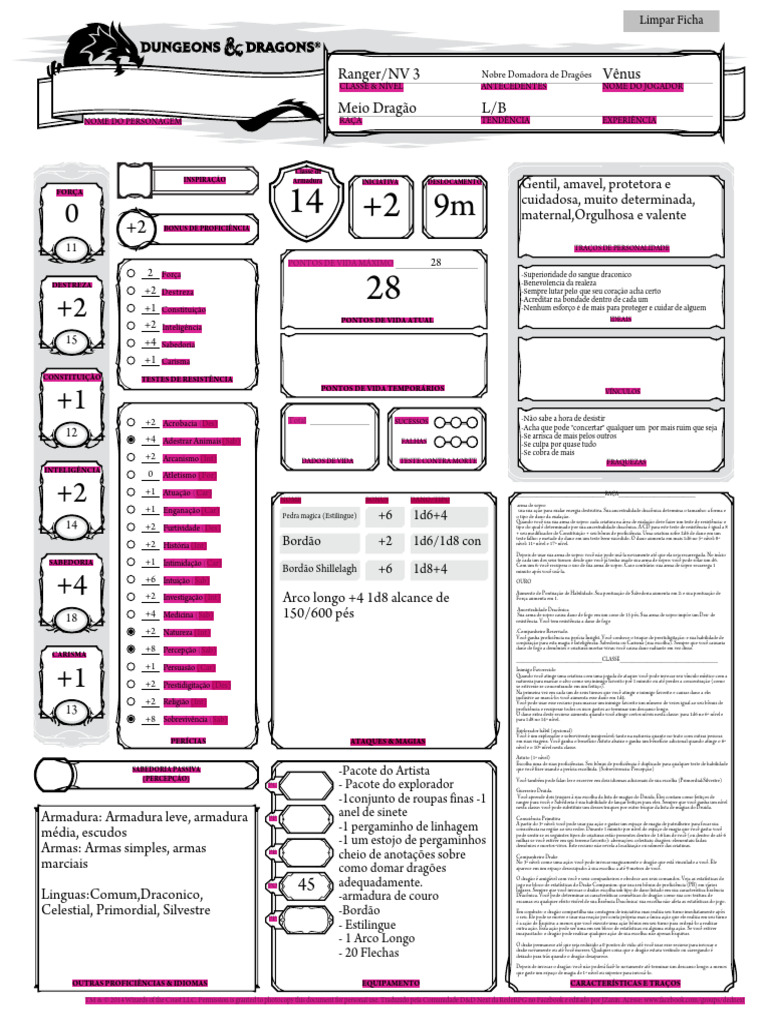 Valyria Ficha nv3 | PDF