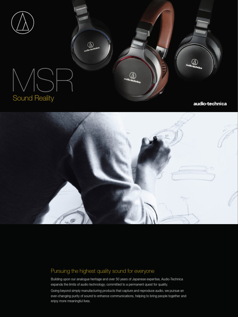 Ath-Msr DL Brochure Eng V1.0 | PDF | Sound Production | Sound Technology
