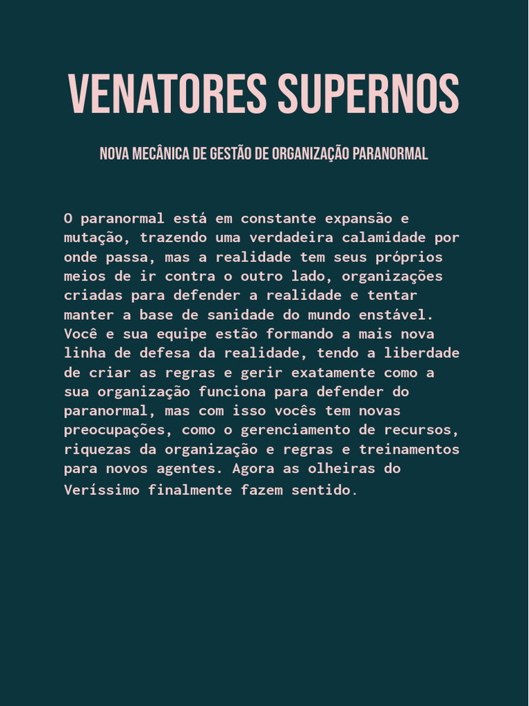 Venatores Supernos | PDF