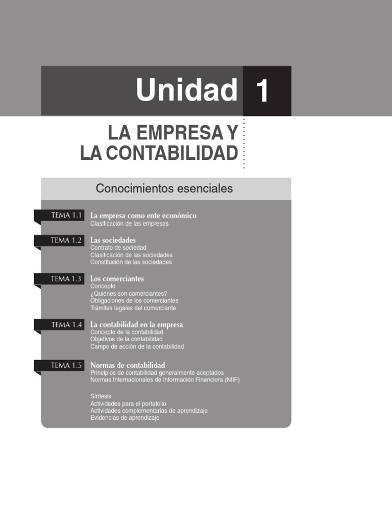 Capitulo I - Empresa y Contabilidad | PDF