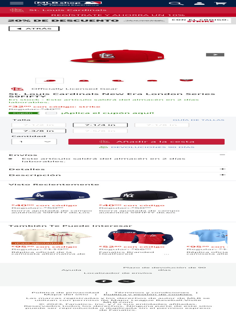 St. Louis Cardinals New Era London Series 59FIFTY | PDF