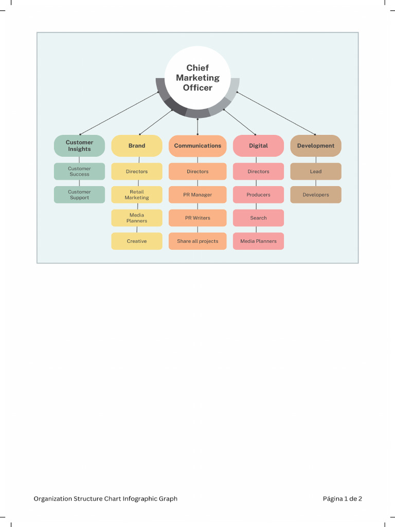 Organization Structure Chart Infographic Graph Pdf