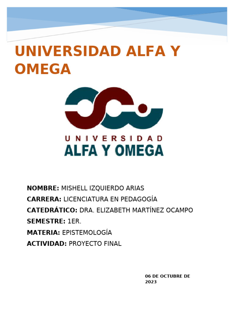 Antecesor Alfa y Omega | PDF