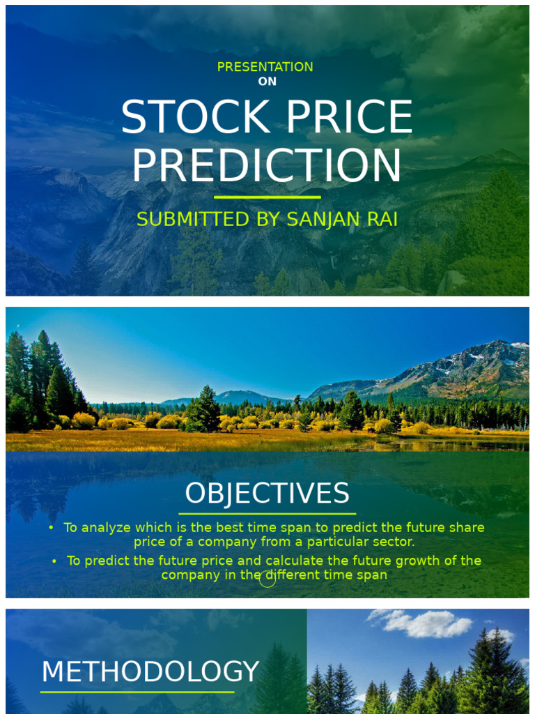 Stock Price Prediction Presentation Middefence | PDF