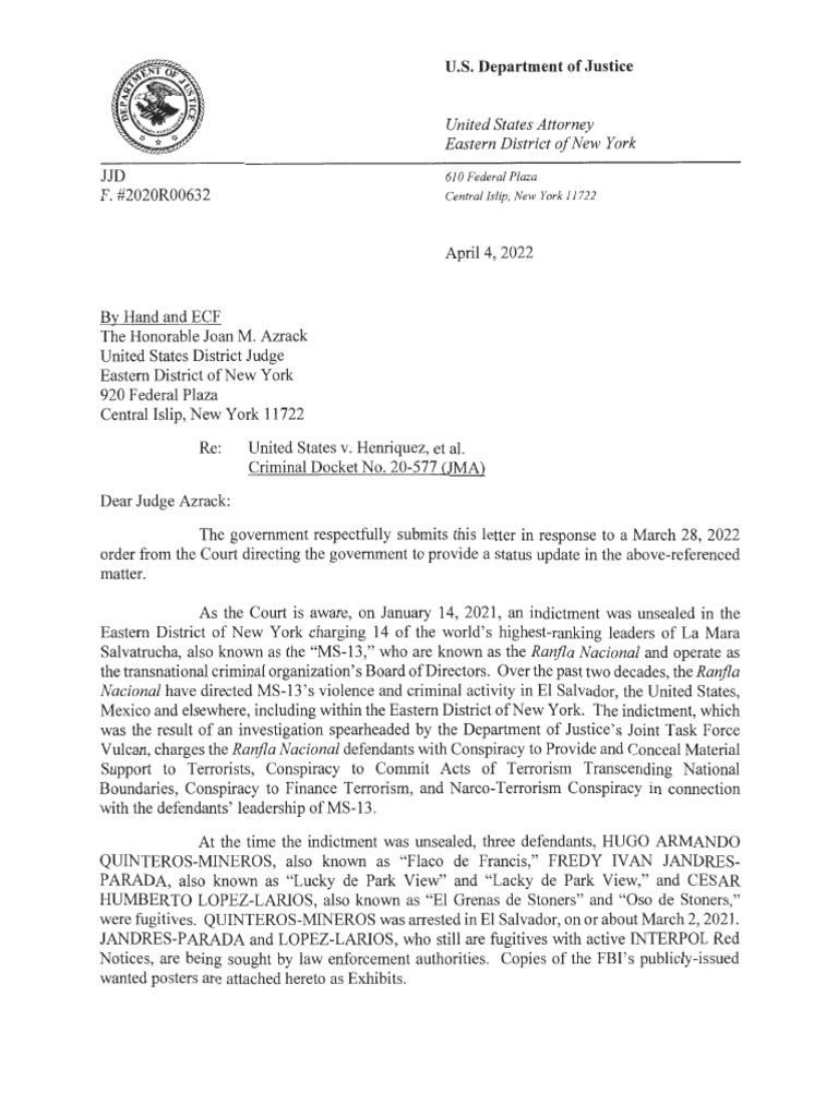 Gov Uscourts Nyed 457375 18 0 | PDF | Ms 13 | American Government