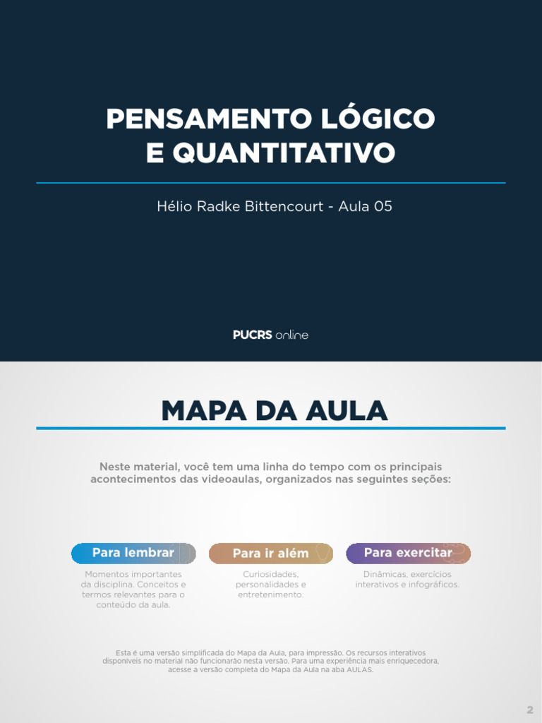 Mapa Da Aula 5 PDF | PDF