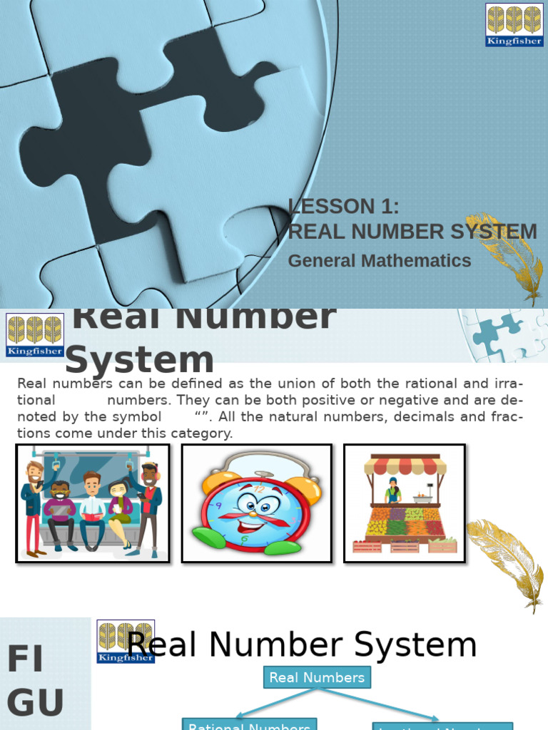 Lesson 1 Real Number System For PDF | PDF