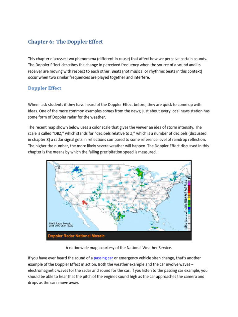 Chapter 6 Doppler Effect | PDF