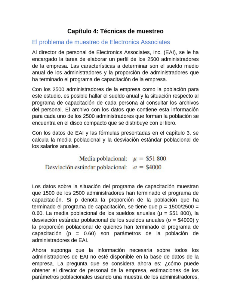 Muestreo Aleatorio Simple | PDF