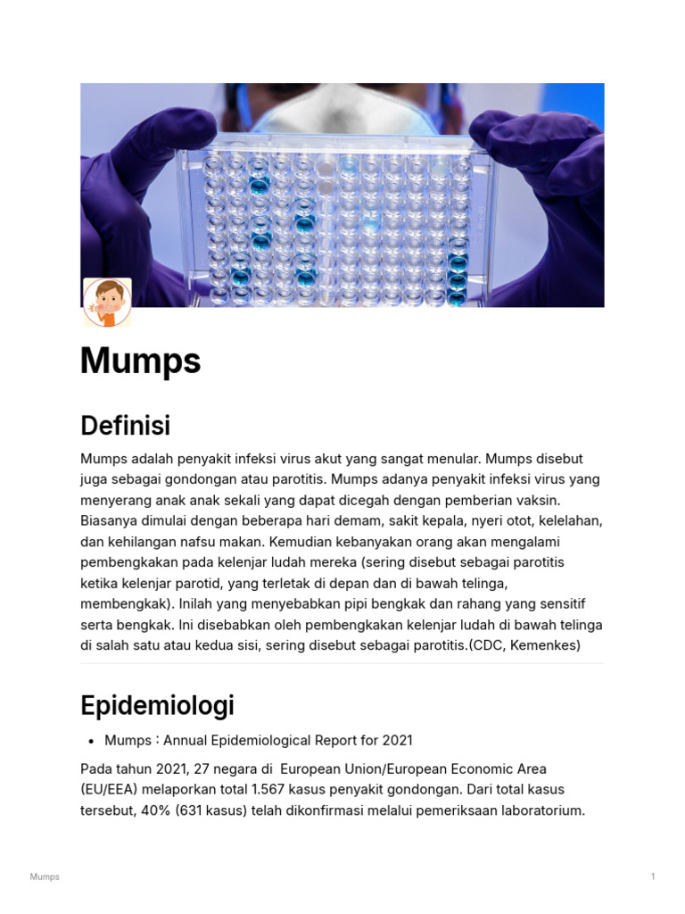 Mumps | PDF