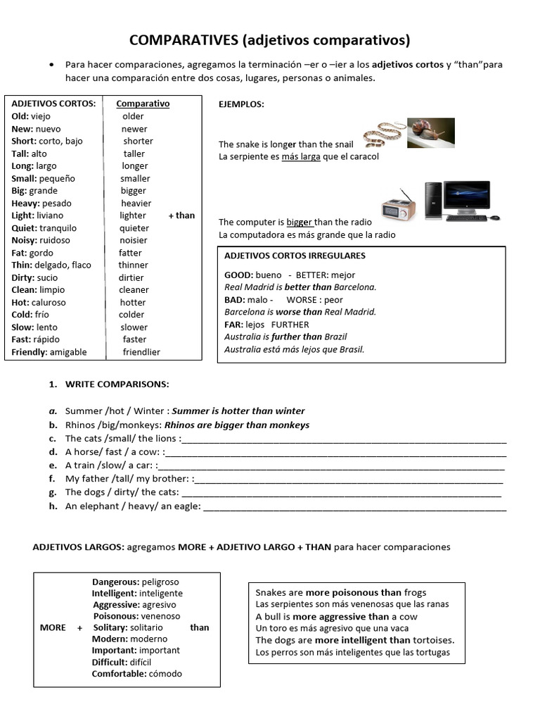 Comparatives, Superlatives | PDF