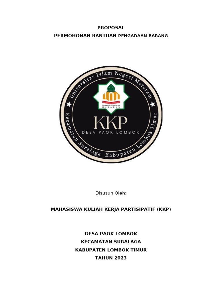 PROPOSAL Baznas KKP | PDF