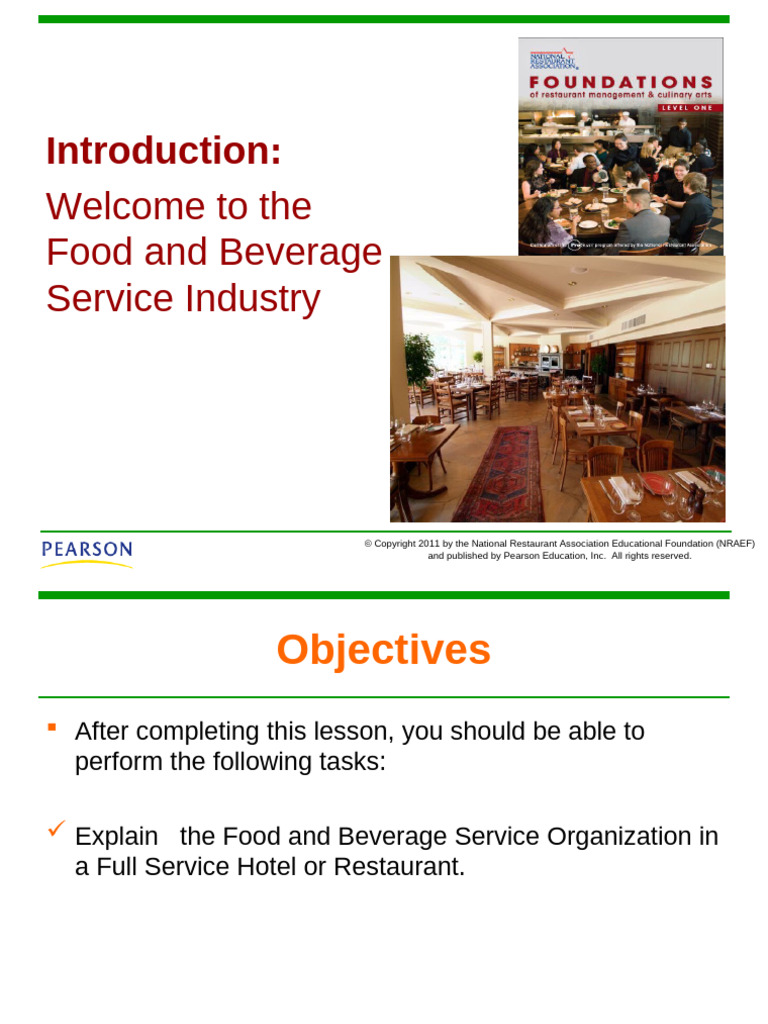 Introduction To Hospitality Industry | PDF | Waiting Staff | Foodservice