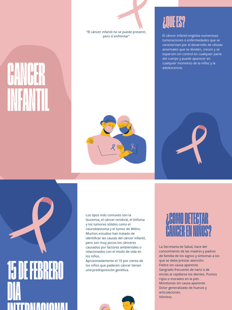 Tríptico Cancer Infantil | PDF