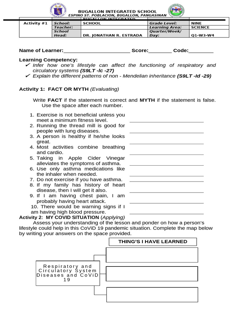Sci9 Las Q1-W03-04 | PDF
