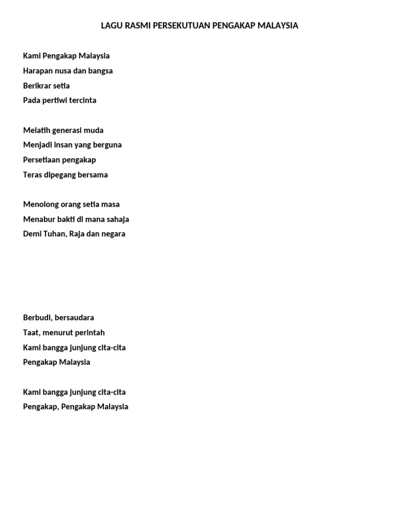 Lagu Rasmi Pengakap | PDF