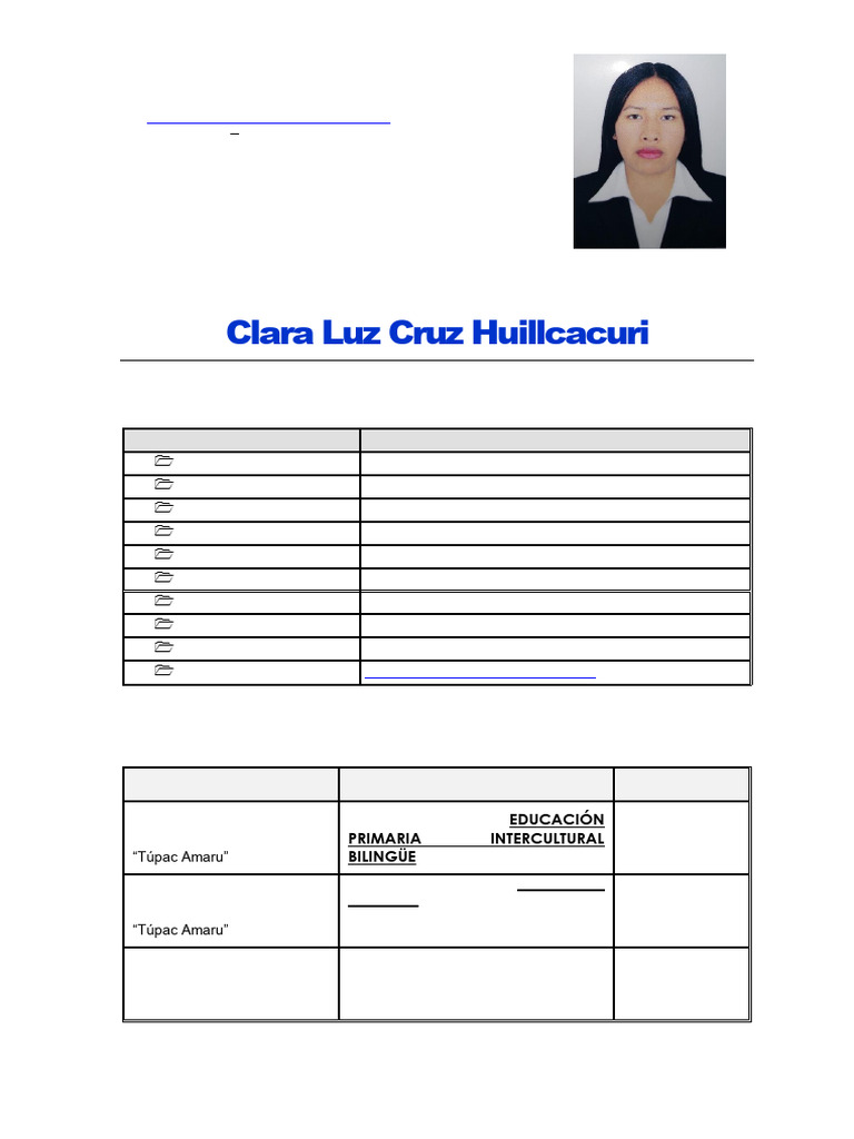 CV - Clara Luz-1 | PDF