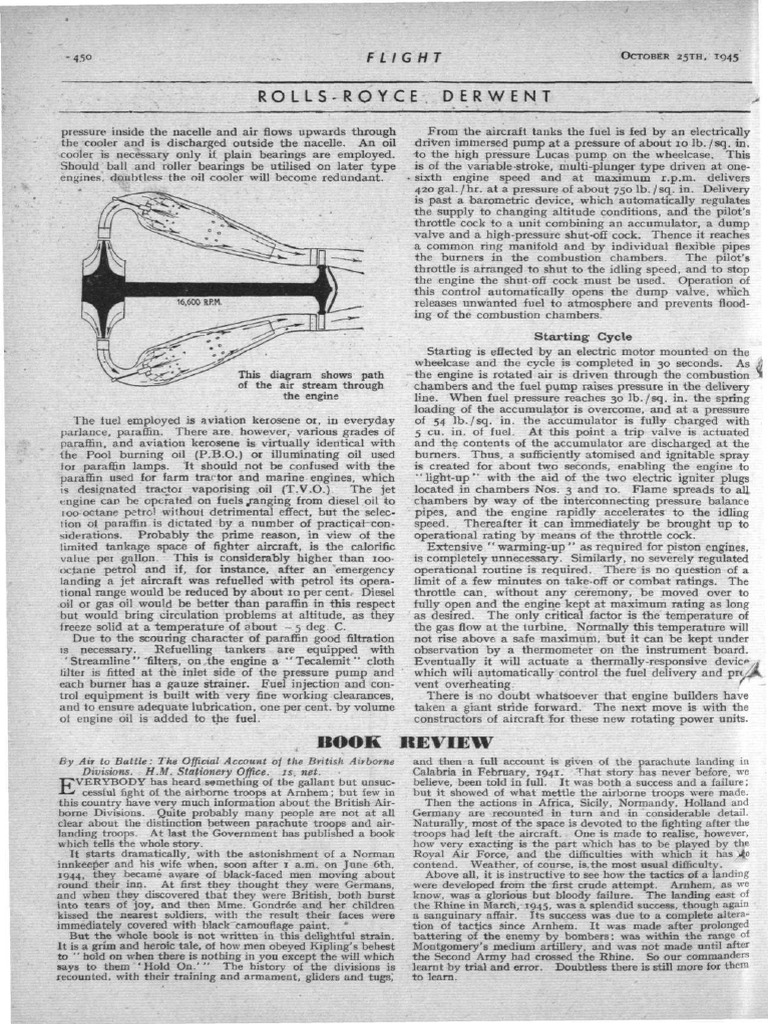 Rolls-Royce Derwent: Book Review | PDF