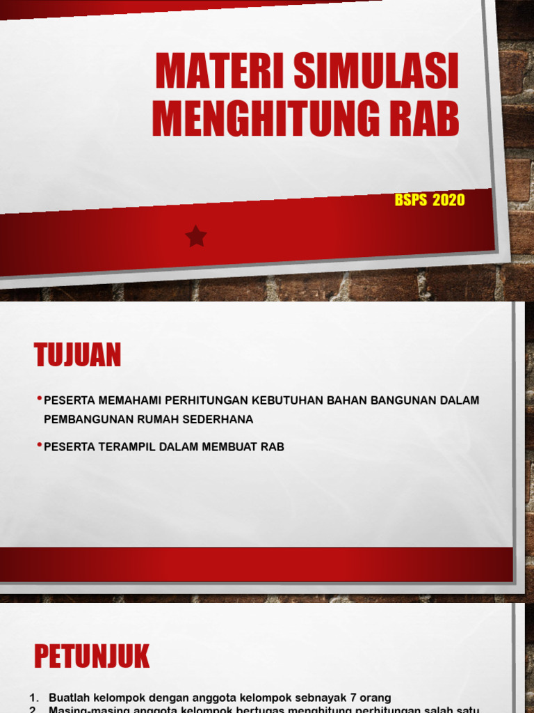 Materi Simulasi Rab | PDF