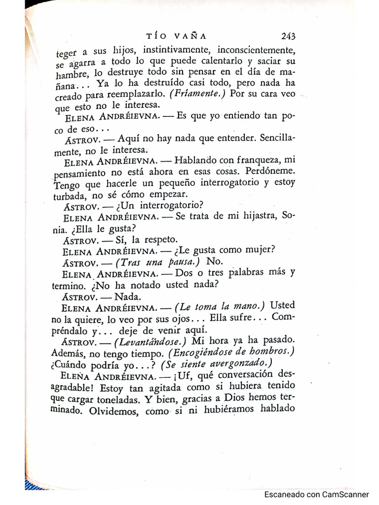 Tío Vania, Tercer Acto | PDF