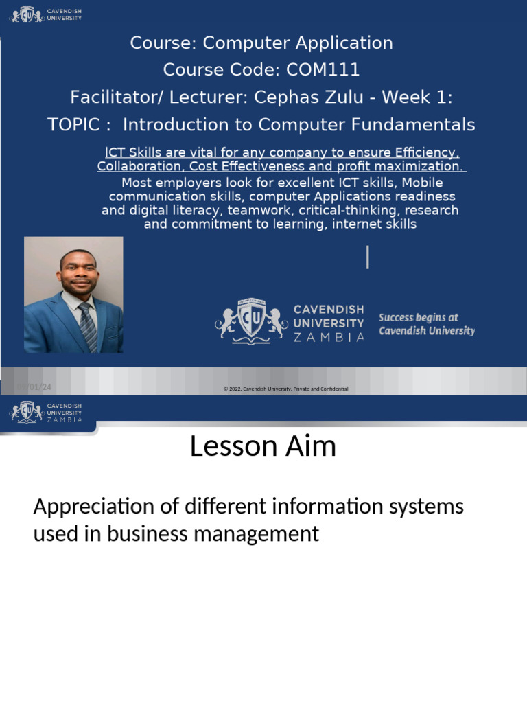 Week 1 Introduction To Computer Fundamentals | PDF