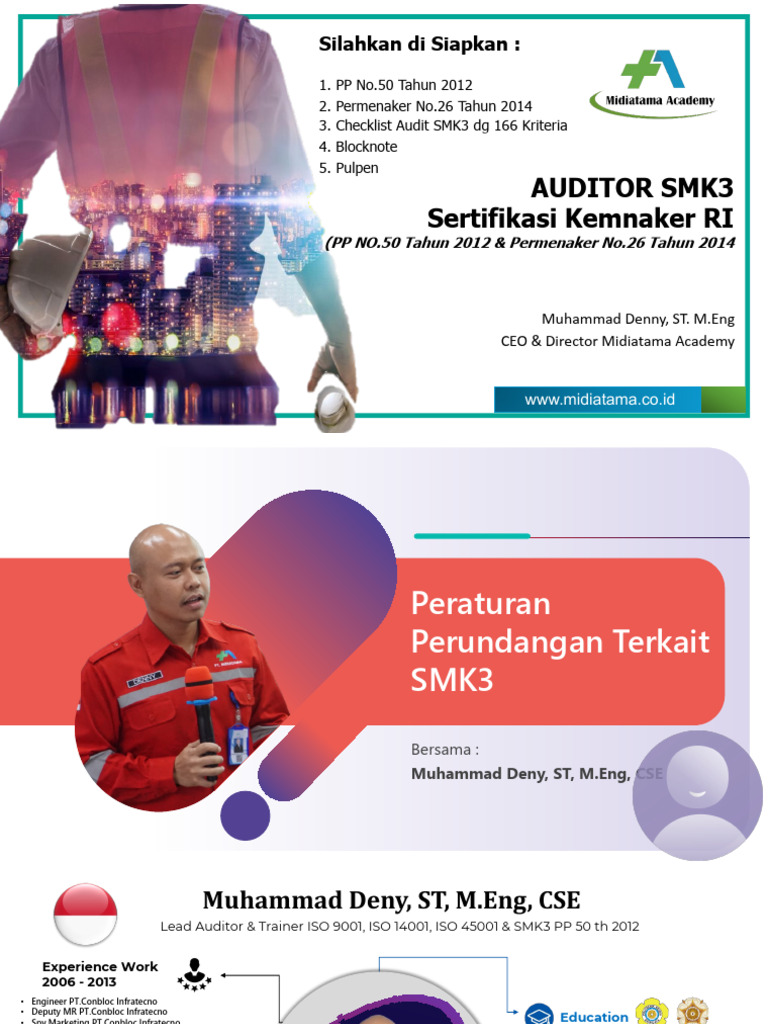 RD - 1. Peraturan Perundangan SMK3 | PDF