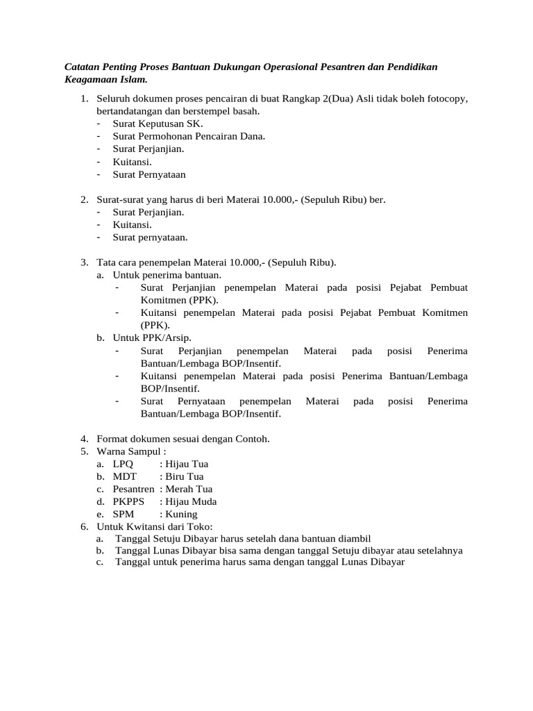 Tata Cara Dokumen LPJ | PDF