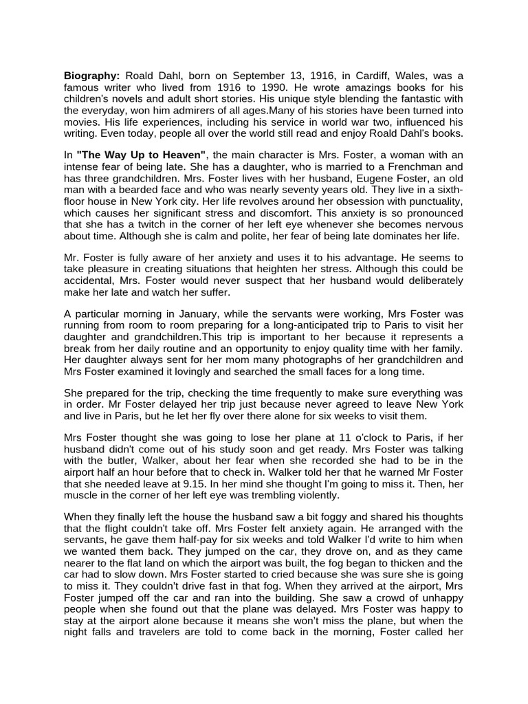 The Way Up To Heaven | PDF