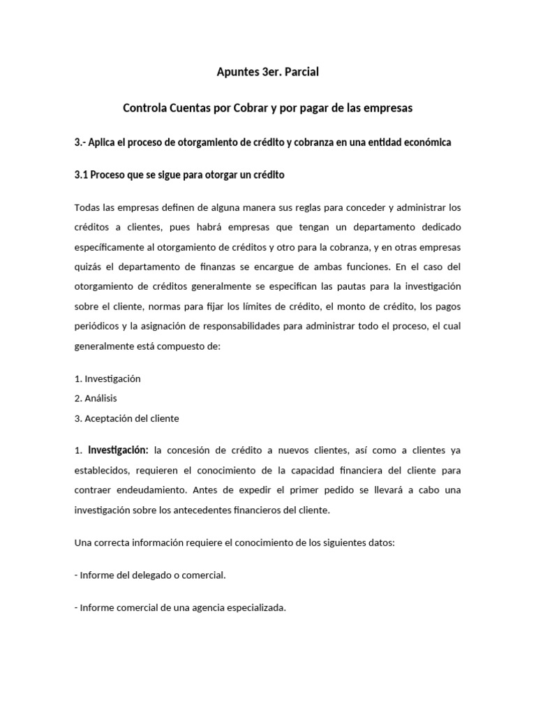 Apuntes 3er. Parcial Controla Cuadernillo | PDF