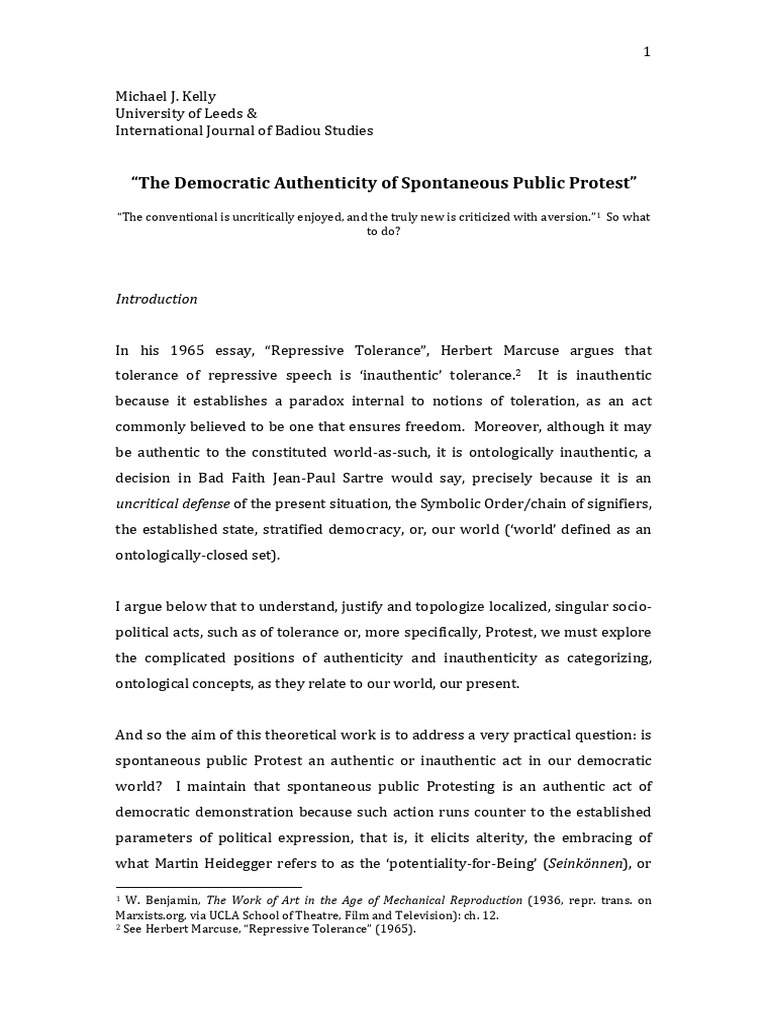 Authenticity 1 - Michael J Kelly | PDF