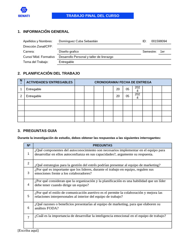 Spsu-868 Formatoalumnotrabajofinal | PDF