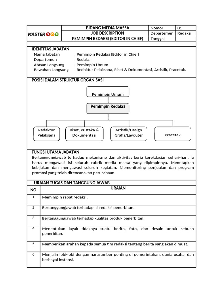 01 Pemimpin Redaksi | PDF