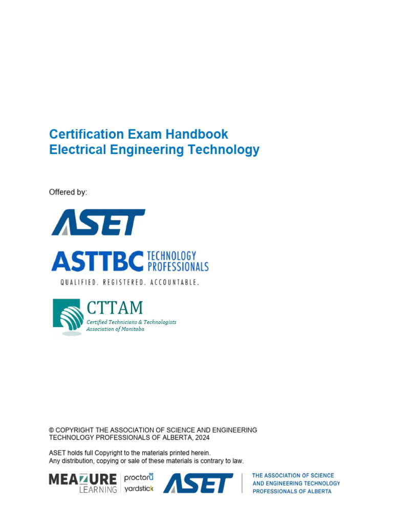 Certification Handbook Electrical 5 | PDF