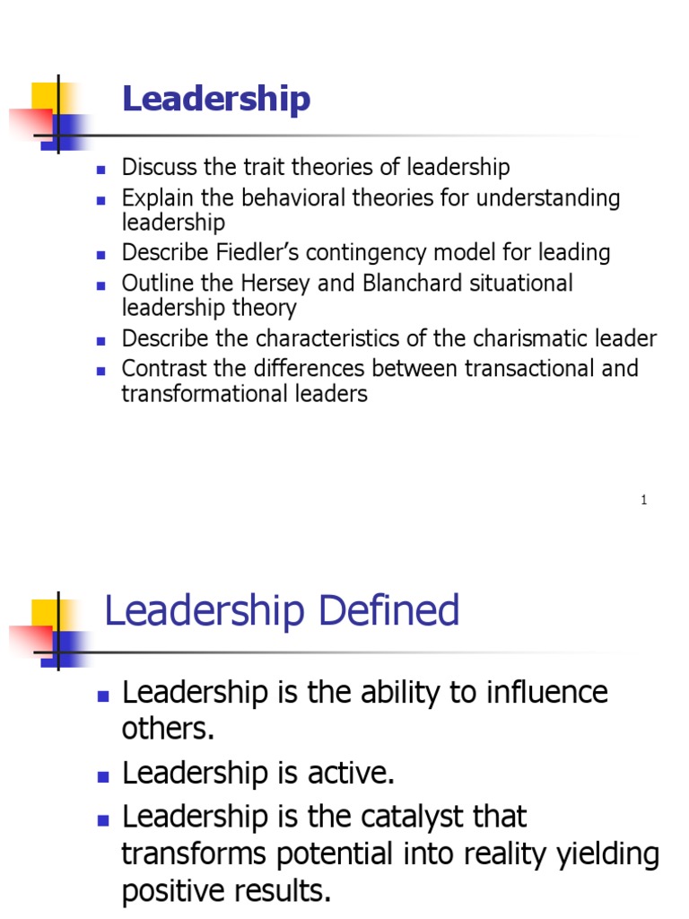 Leadership in A Nutshell | PDF | Leadership | Transformational Leadership