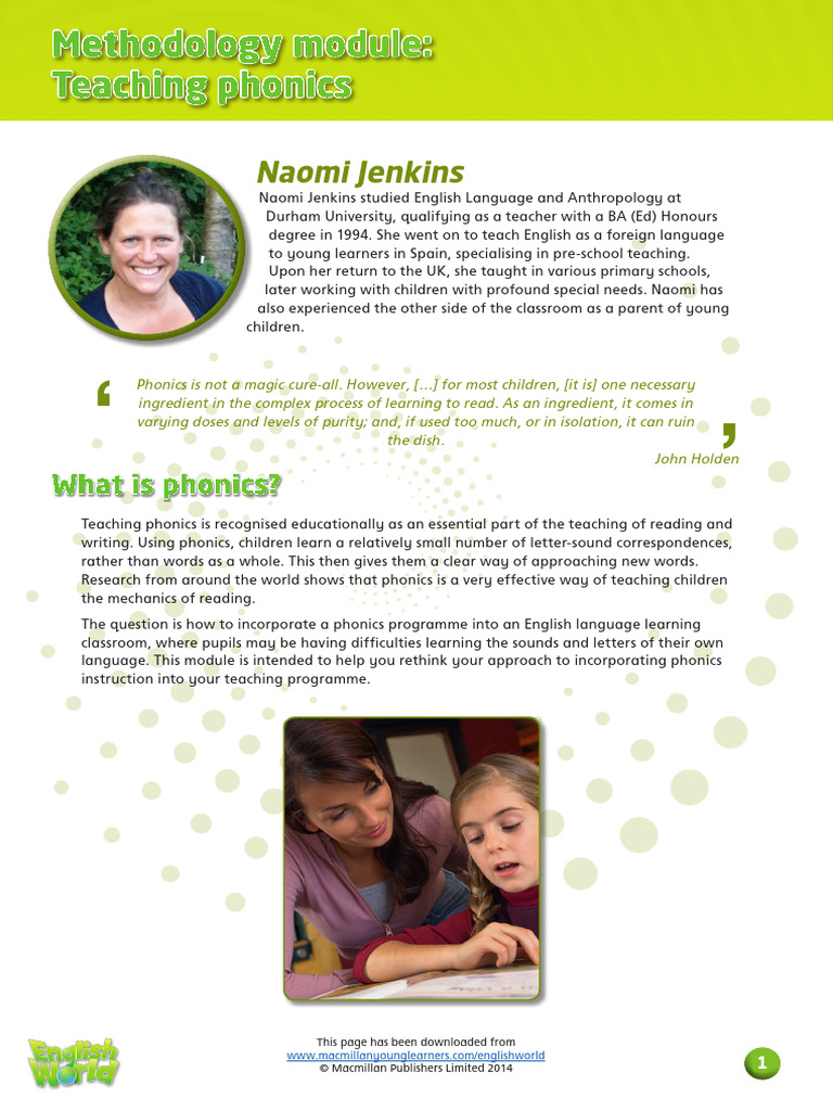 Teaching Phonics | PDF