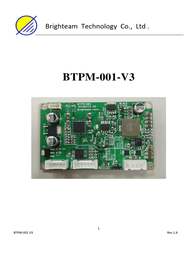 BTPM-001 Datasheet V1.6 | PDF | Computer Science | Computer Hardware