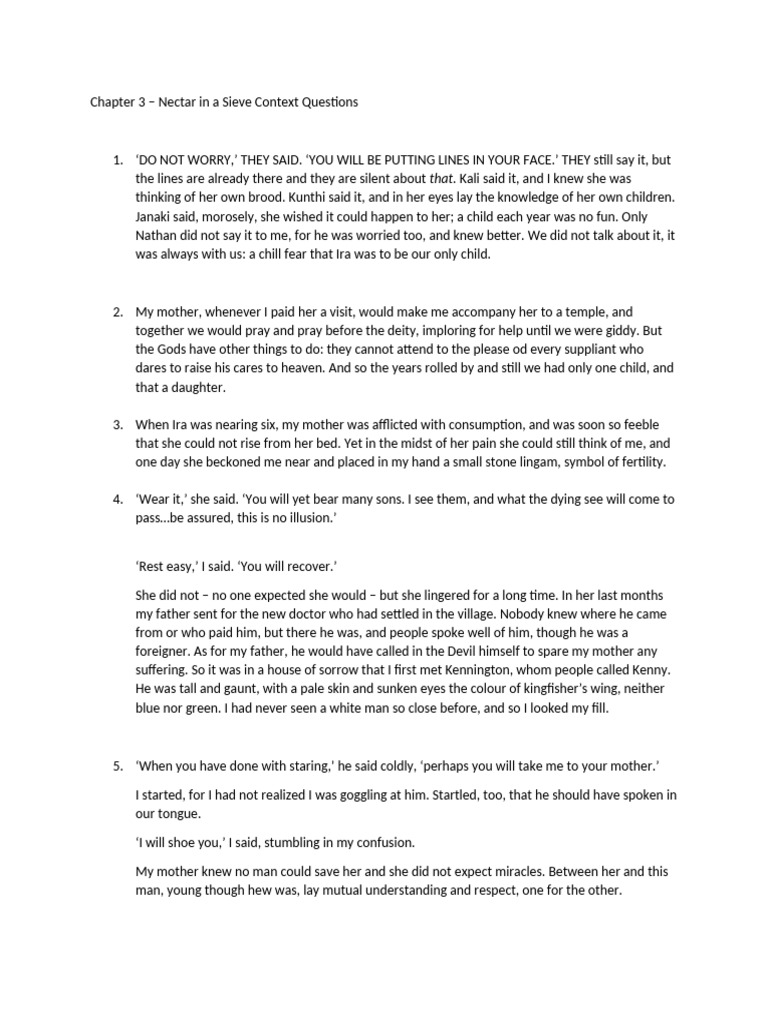 Chapter 3 Context Questions | PDF