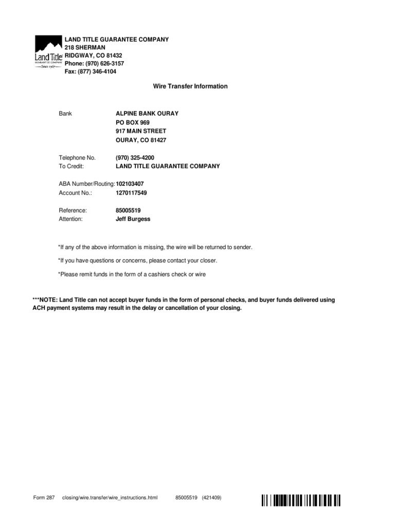 Wire Instructions | PDF