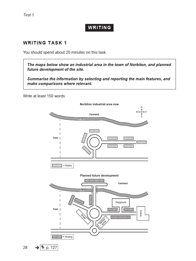 Academic Writing Task 1 & 2 Test 1 B17 | PDF