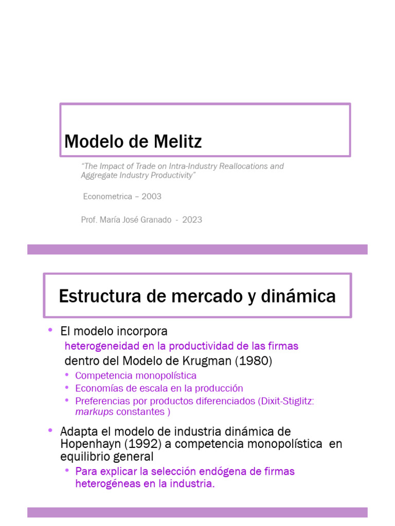 Melitz | PDF