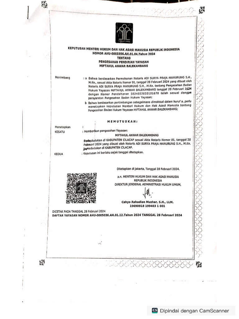 Surat Keputusan | PDF