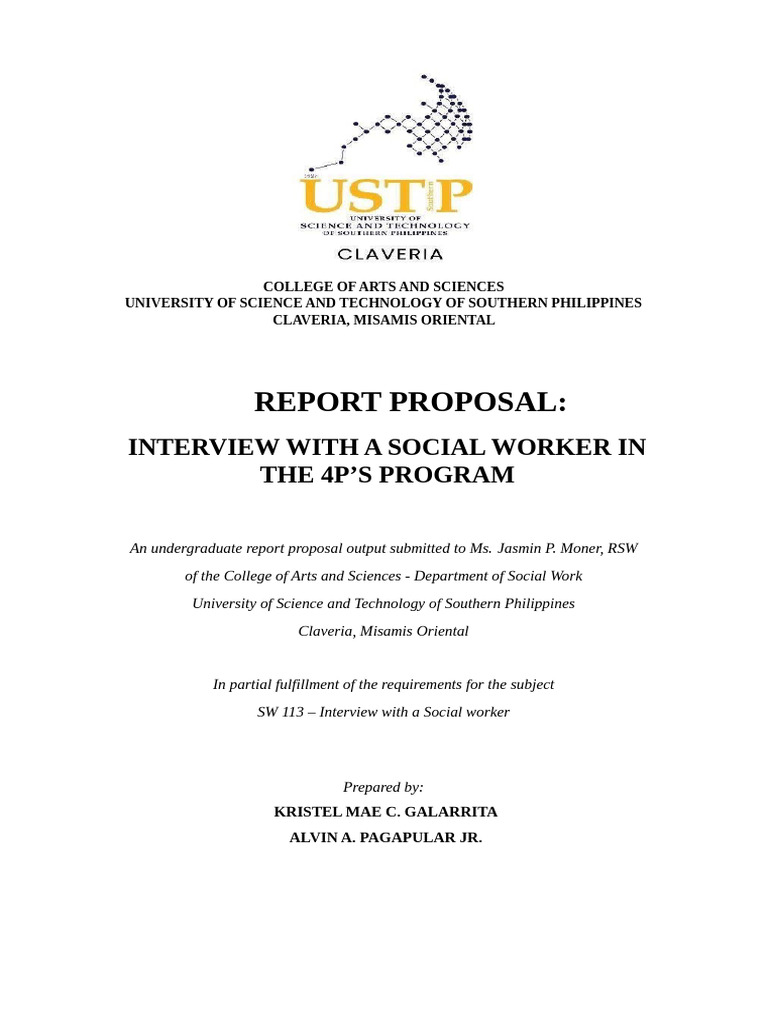 SW 113 Private Subject PROPOSAL | PDF | Social Work | Policy